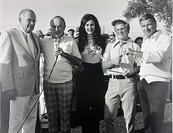 Lee Marmon, Bob Hope, Linda Carter, Tom Kite | Gorman Museum