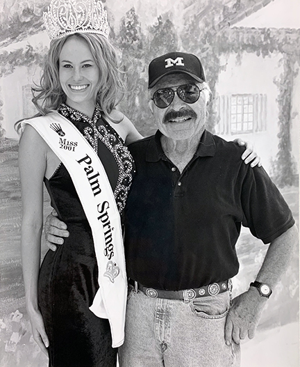 Lee Marmon, Lee Marmon and Miss Palm Springs, 2001 | Gorman Museum