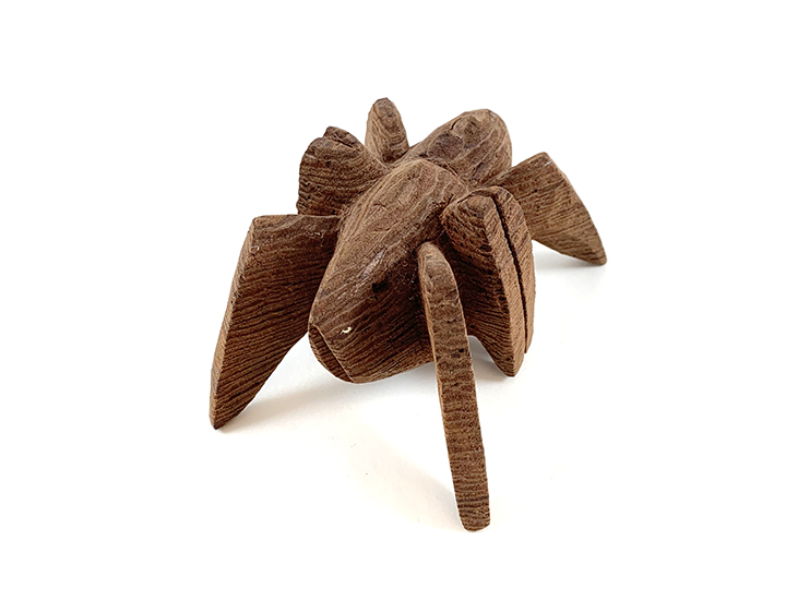 Spider wood carving | Gorman Museum