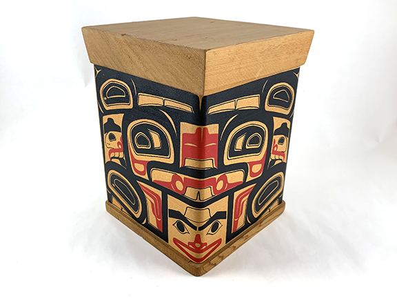 Robert and Susan Free, Bentwood box replica | Gorman Museum