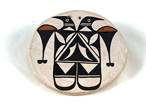 E. G., Acoma Pueblo Tablita with Phoenix design | Gorman Museum
