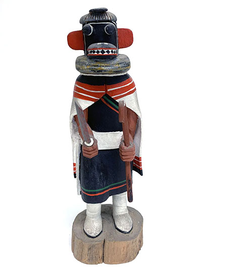 Fletcher Healing, Jr., Soyoko (Ogre Woman) Katsina carving | Gorman Museum