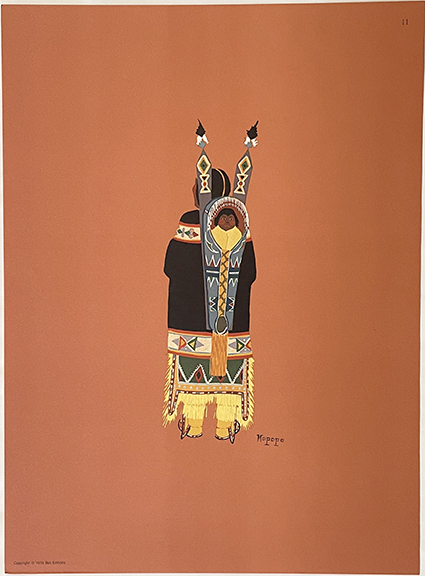 Stephen Mopope, Mother and Papoose | Gorman Museum