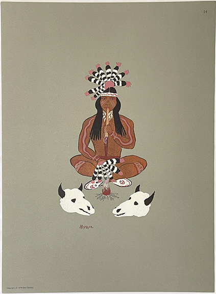 Stephen Mopope, Making Medicine | Gorman Museum