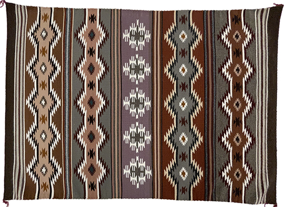 Roselyn Begay, Wide Ruins/Burntwater Rug | Gorman Museum
