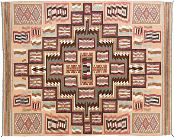 Betty B. Roan, Burntwater style rug | Gorman Museum
